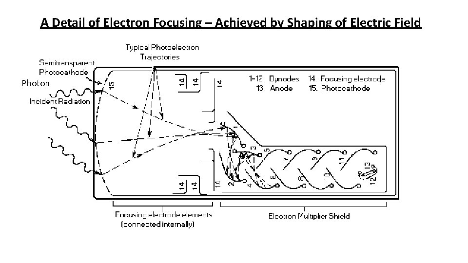 Photomultiplier PMT Tubes Electron Cascade Photon Photocathode Dynodes