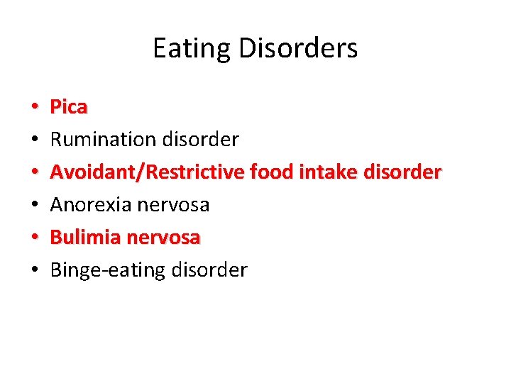 Eating disorders DSM 5 What are eating disorders