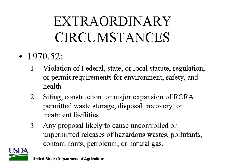 RD Environmental Training 7 CFR PART 1970 Presented