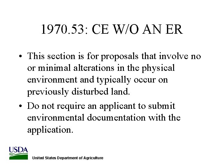 RD Environmental Training 7 CFR PART 1970 Presented