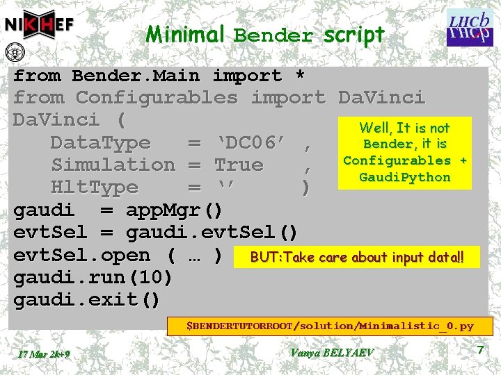 Bender v 11 r 0 as your analysis