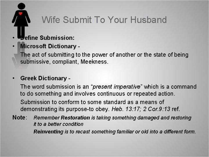ReInventing the Family Series Wife Submit To Your