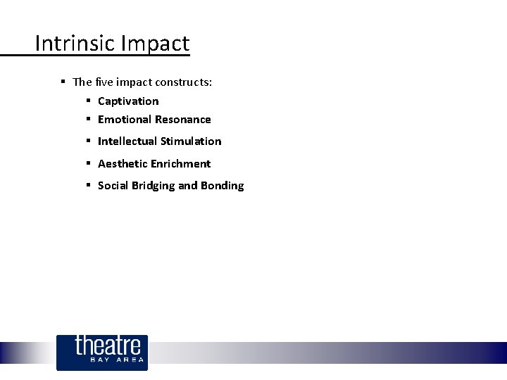 Audience Feedback 2 0 The Intrinsic Impact Study