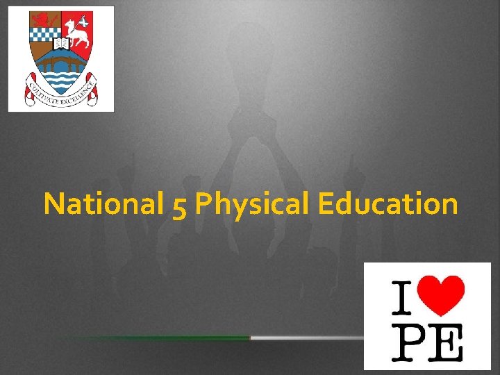 National 5 Physical Education Learning Intentions Pupils will