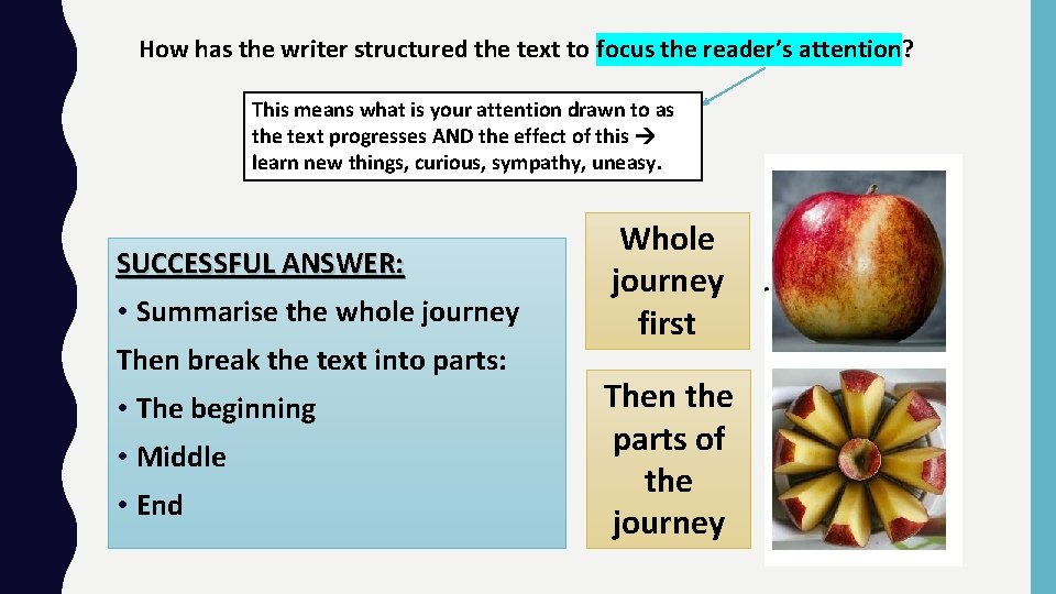 Can you remember how you would start an