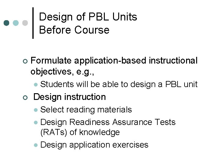 Best Practices in Active Learning Team Based Learning