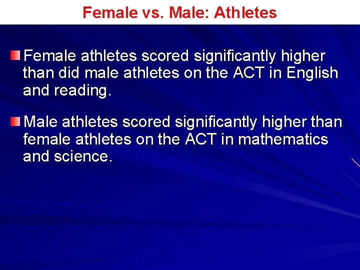 Comparing the Academic Performance of High School Athletes