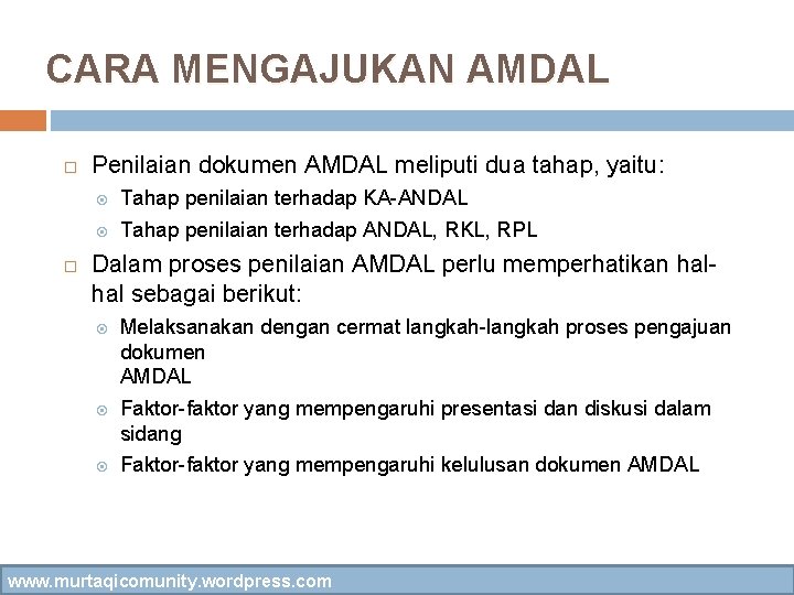 ANALISIS DAMPAK LINGKUNGAN HIDUP AMDAL Studi Kelayakan Bisnis