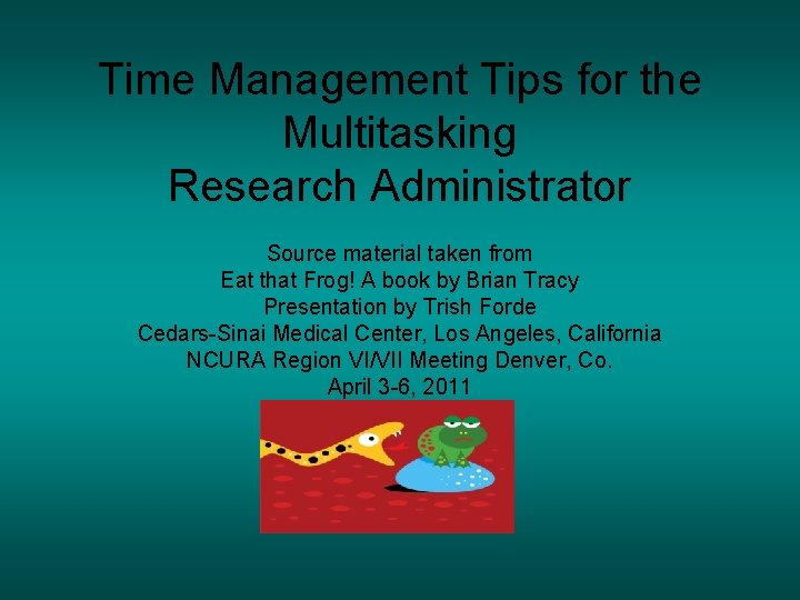Time Management Tips for the Multitasking Research Administrator