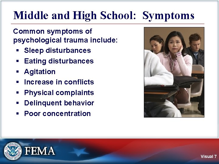 Managing the Psychological Aftermath of School Incidents Background