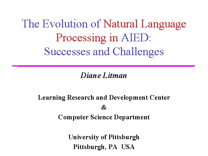 The Evolution of Natural Language Processing in AIED