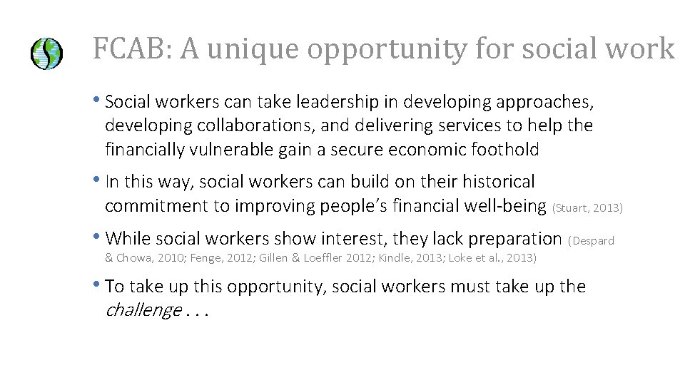 Financial Capability and Asset Building FCAB for All