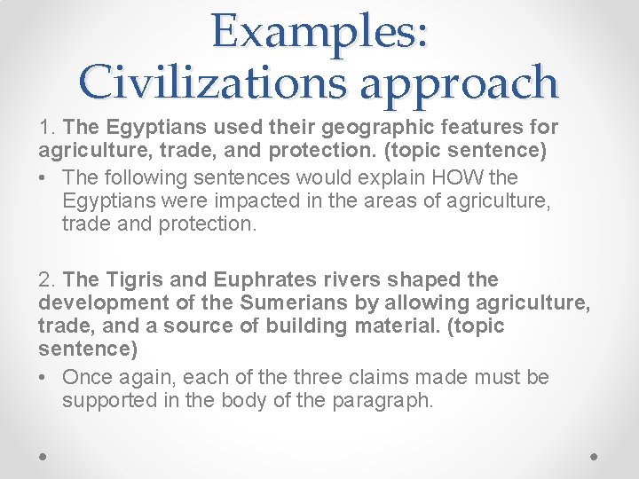 Writing Body Paragraphs Please use your organizers to