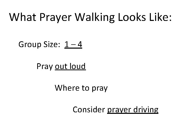Prayer Walking Prayer Walking Touching Your Neighborhood with