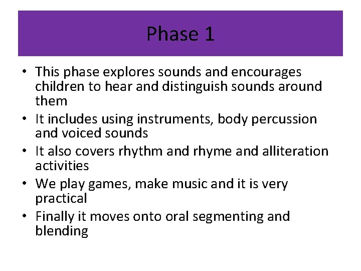 Phonics Meeting Objectives To give an overview of