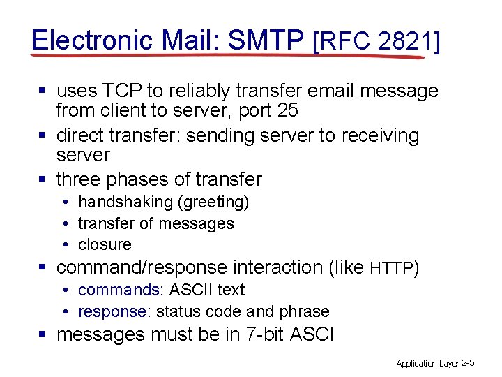 CS 280 Lecture 4 Application Layer Email DNS