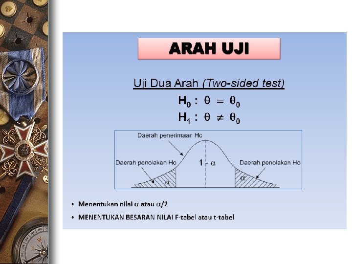 STATISTIKA DASAR Uji Hipotesis Beda Dua Nilai Tengah