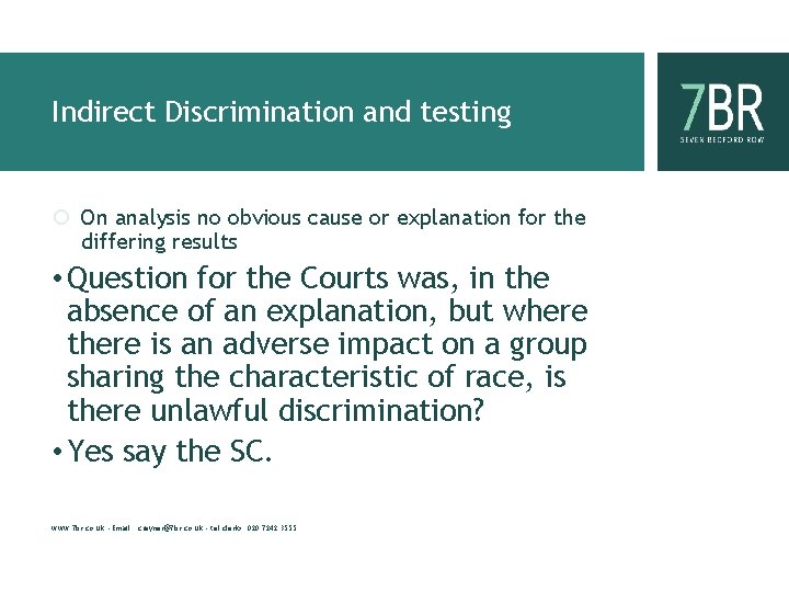 DISCRIMINATION AN OVERVIEW Catherine Rayner Caroline Lody 7