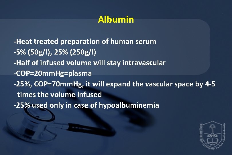Lecture Title Perioperative Fluid and Blood Transfusion Practice