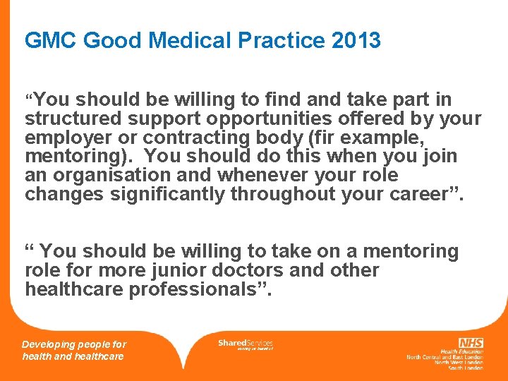 Coaching and Mentoring Dr Rebecca Viney We cannot