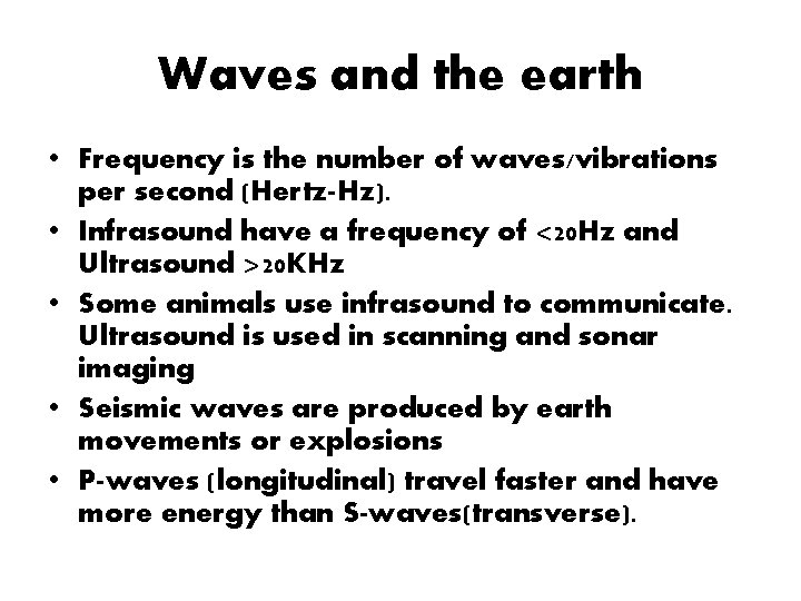 Key points on Edexcel Physics P 1 Visible