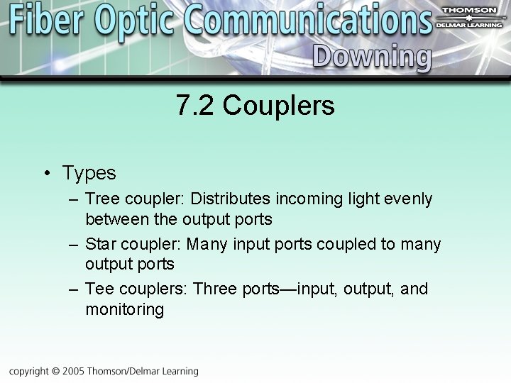 FiberOptic Communications James N Downing Chapter 7 FiberOptic