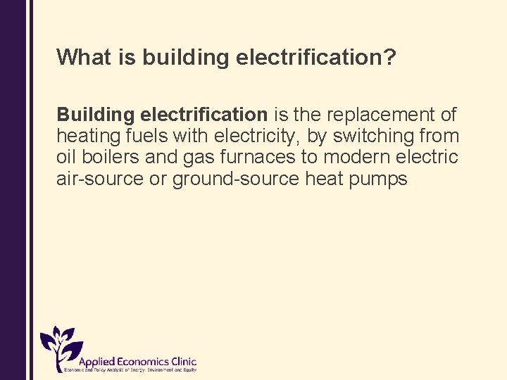 Building Electrification The Shift Away from Gas Elizabeth