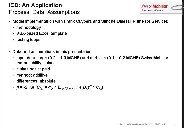 Individual Claim Development An Application Bas Lodder 9
