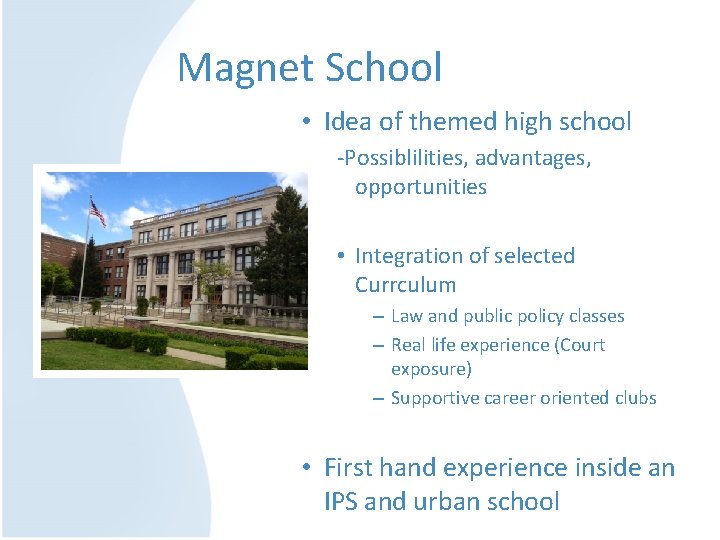 Shortridges Impact on my Learning Benjamin Young Magnet