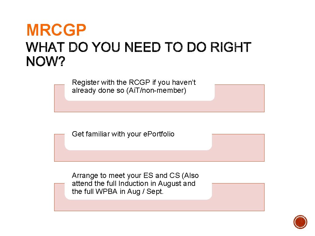 GP TRAINING THE MRCGP Bradford GP Specialist Training