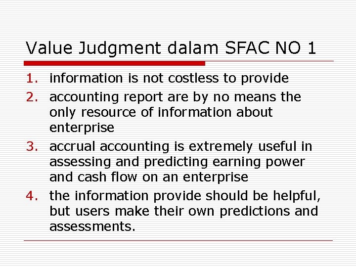 SFAC NO 1 OBJECTIVES OF FINANCIAL REPORTING BY