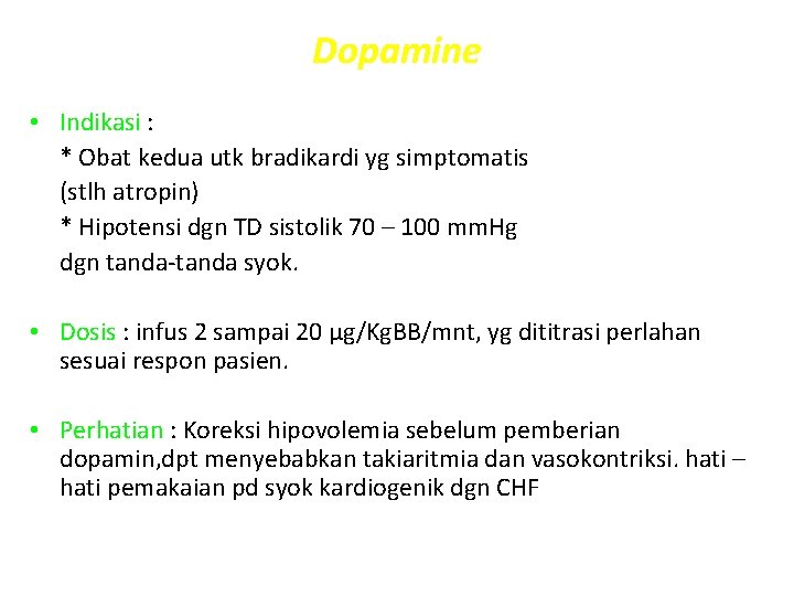 Algoritma Obat Obat Emergency Cardiovascular YULIATI Fakultas Ilmu