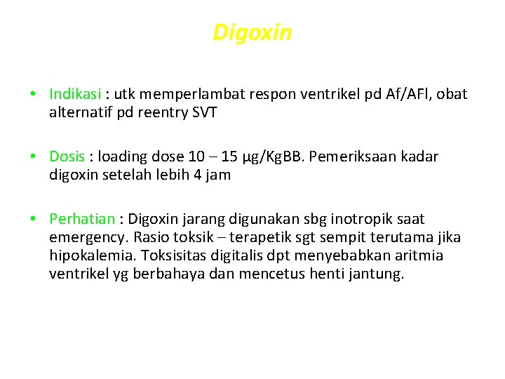 Algoritma Obat Obat Emergency Cardiovascular YULIATI Fakultas Ilmu