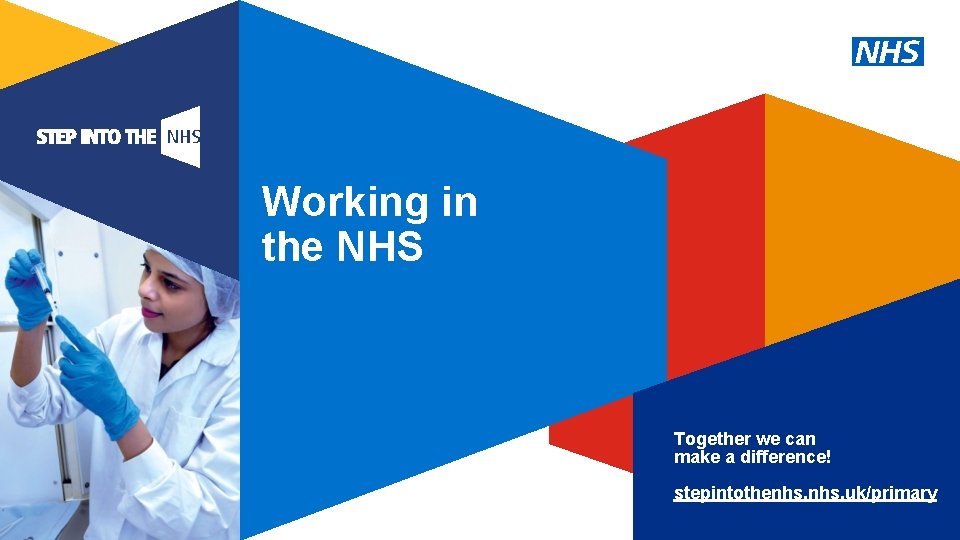 Working in the NHS Together we can make