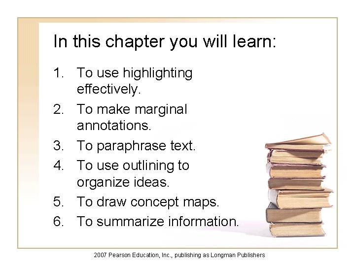 Chapter 7 Techniques for Learning Textbook Material Efficient