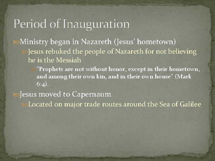 The Gospel According to Mark Who was Jesus