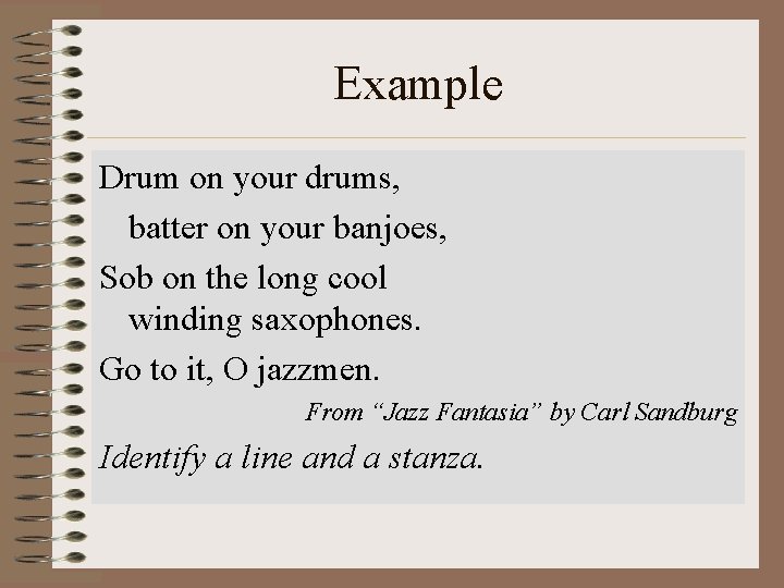 Elements of Poetry What do you know about