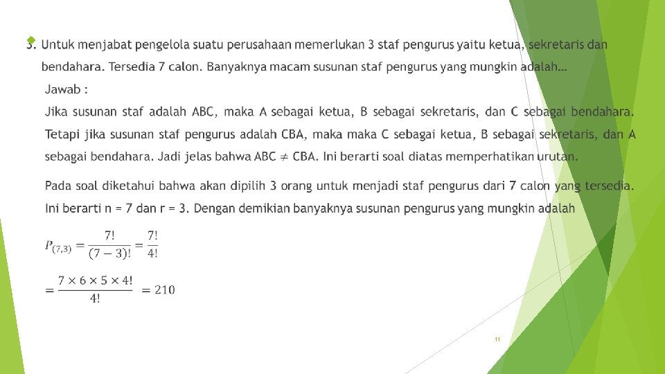 Permutasi dan Kombinasi Pertemuan ke 2 Matematika Dasar