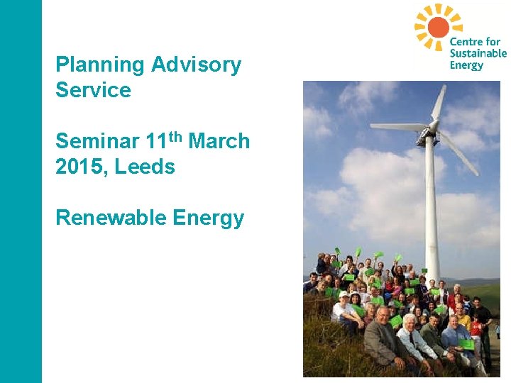Planning Advisory Service Seminar 11 th March 2015