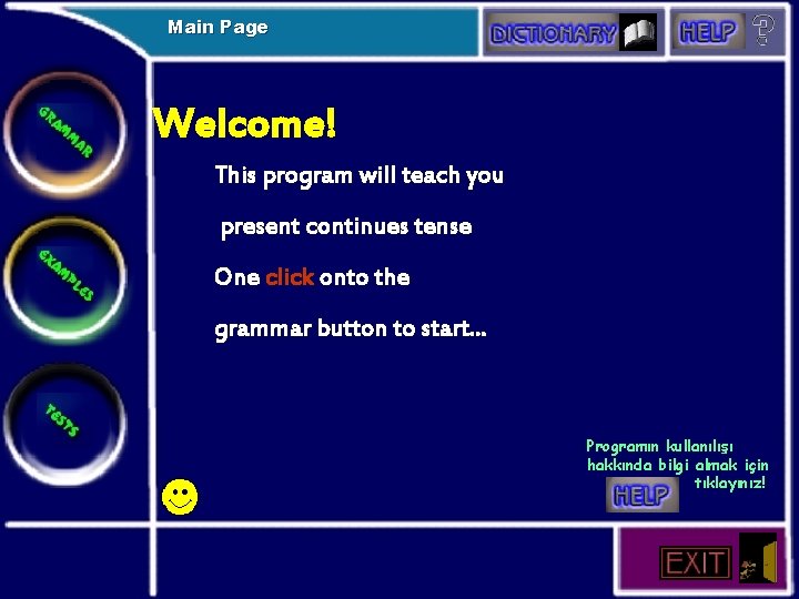 Main Page Welcome This program will teach you