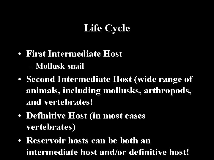 Overview of Common Types of Parasite Life Cycles