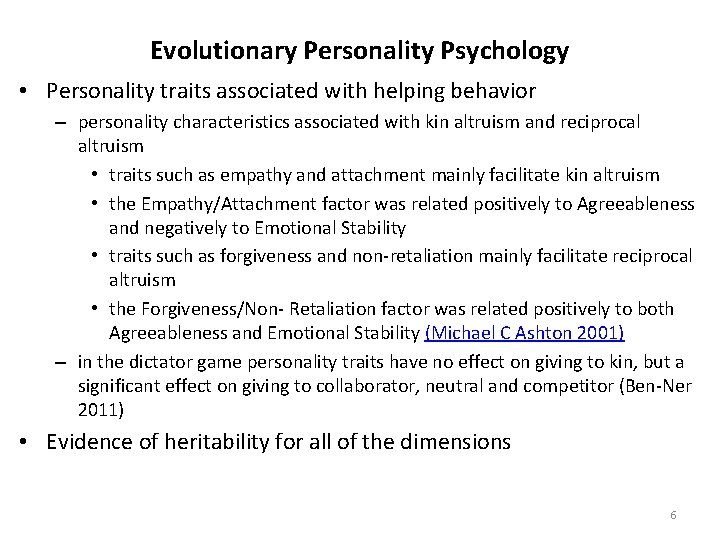 Evolutionary Perspective on Personality Conflict between the Sexes