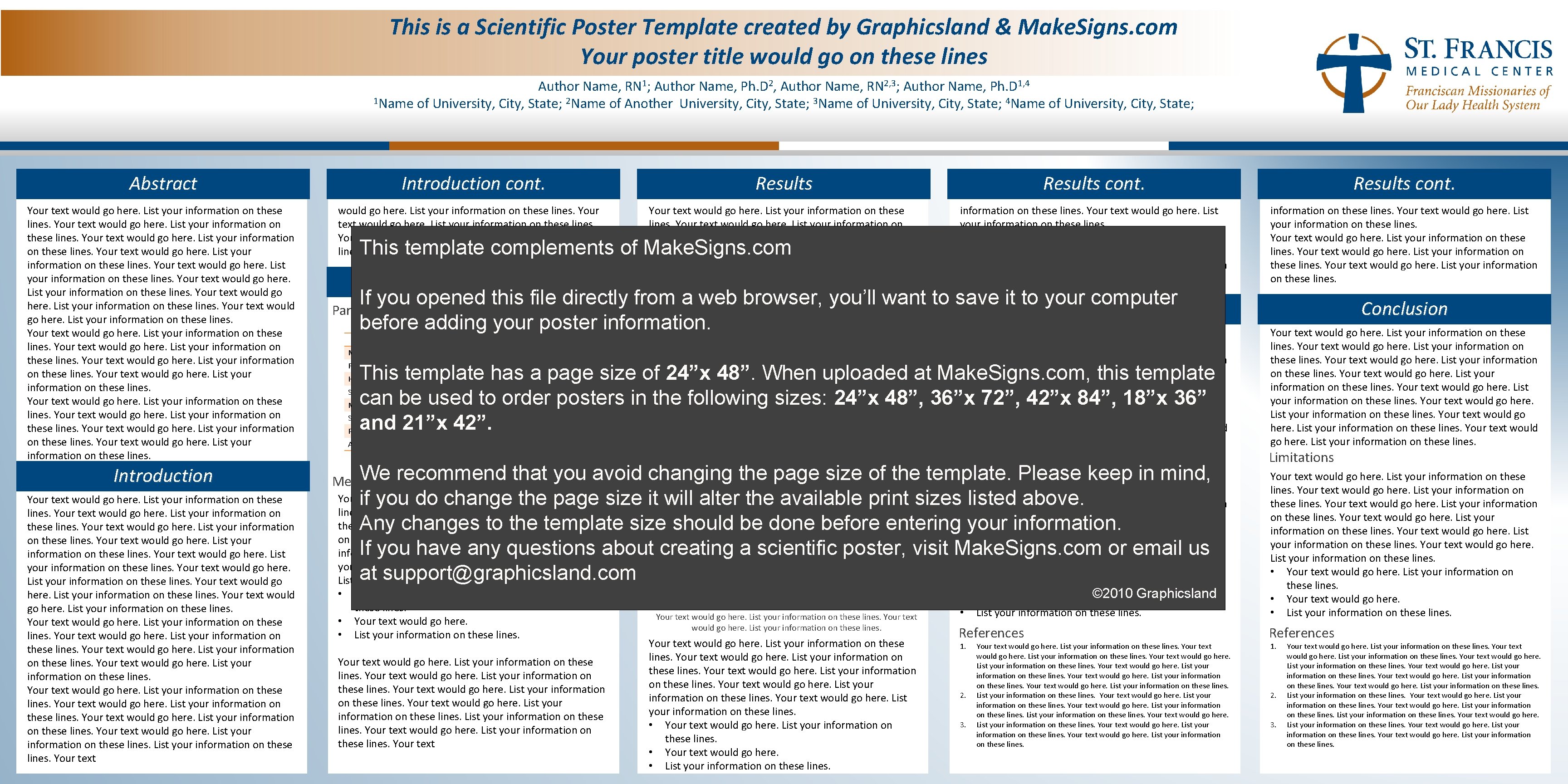 This is a Scientific Poster Template created by