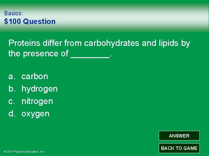 Chapter 6 Proteins Basics Metabolism Proteins in Food