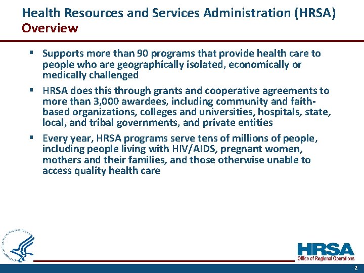 Health Resources and Services Administration Rural Community Infrastructure