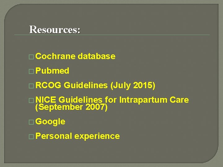 Obstetric Perineal Injury Max Brinsmead MB BS Ph