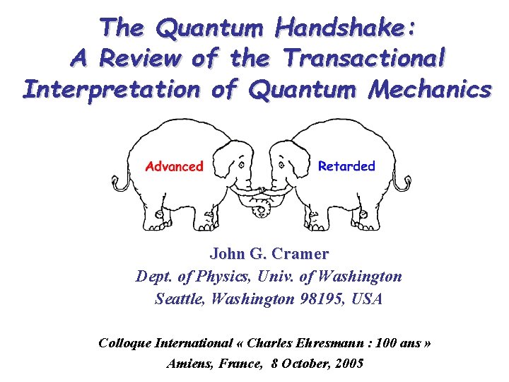 The Quantum Handshake A Review of the Transactional