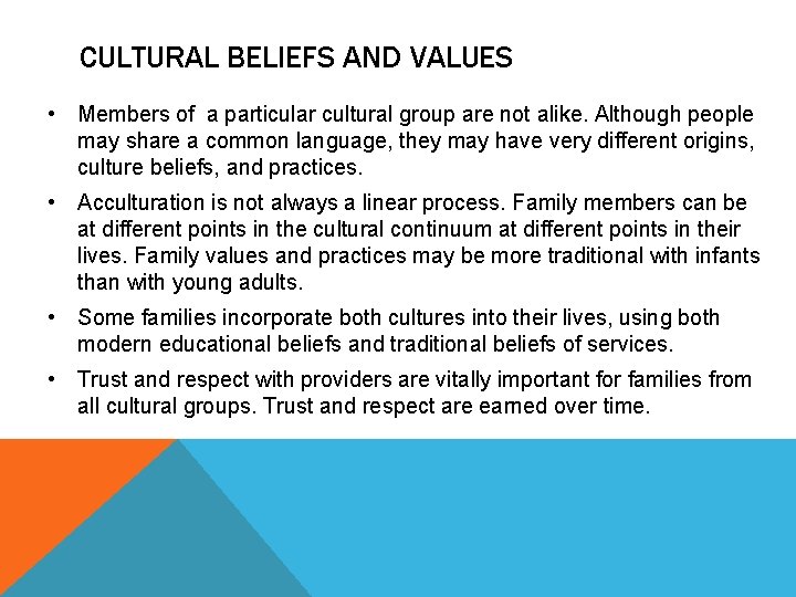 CULTURAL CONSIDERATIONS WHEN WORKING WITH NATIVE AMERICAN FAMILIES