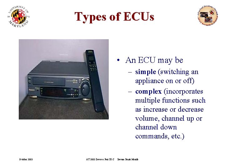 Environmental Control Units ECU EDUC 477689 O Devices