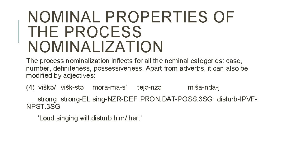 DEBITIVE NOMINALIZATION IN MOKSHA MORDVIN Aigul Zakirova National